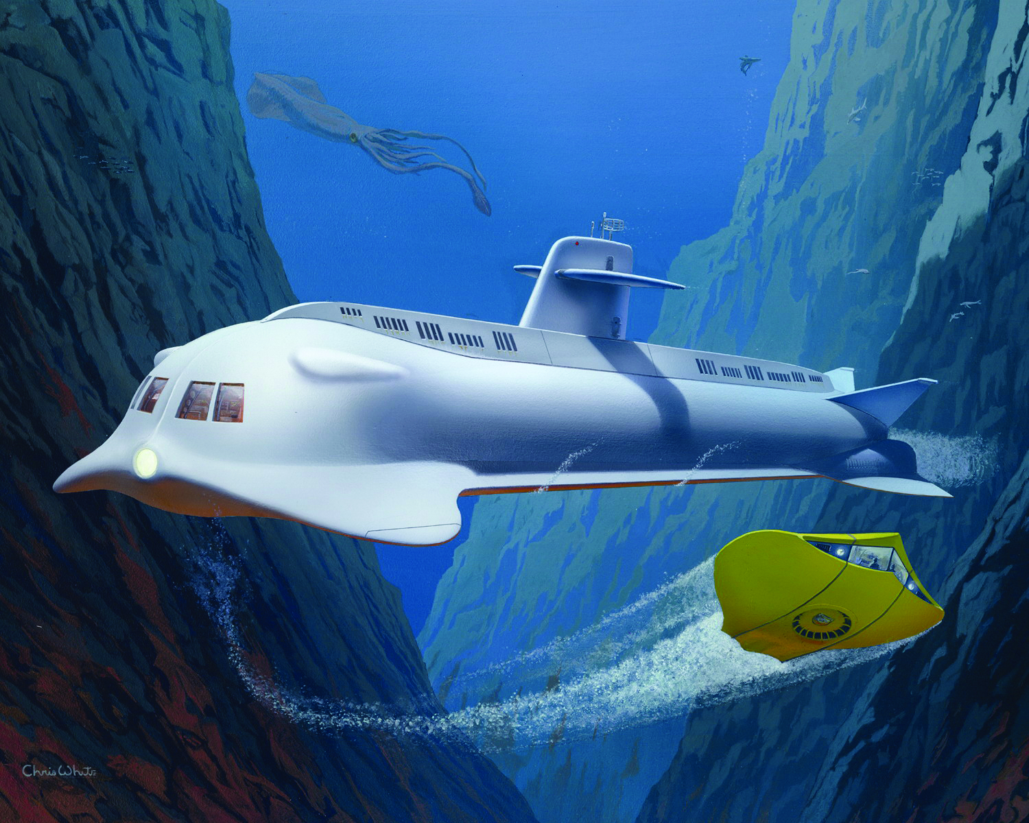 OCT074384 VOYAGE TO BOTTOM OF SEA SEAVIEW MODEL KIT Previews World oct074384-voyage-to-bottom-of-sea-seaview-model-kit-previews-world