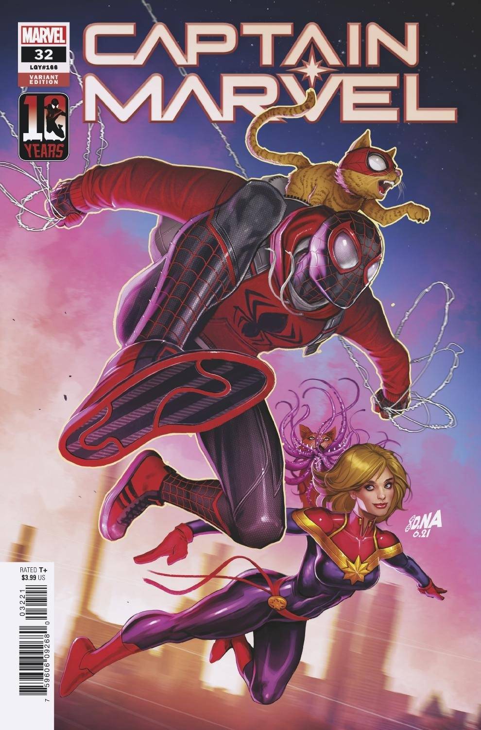JUL210696 - CAPTAIN MARVEL #32 NAKAYAMA MILES MORALES 10TH ANNIV VAR - Previews World