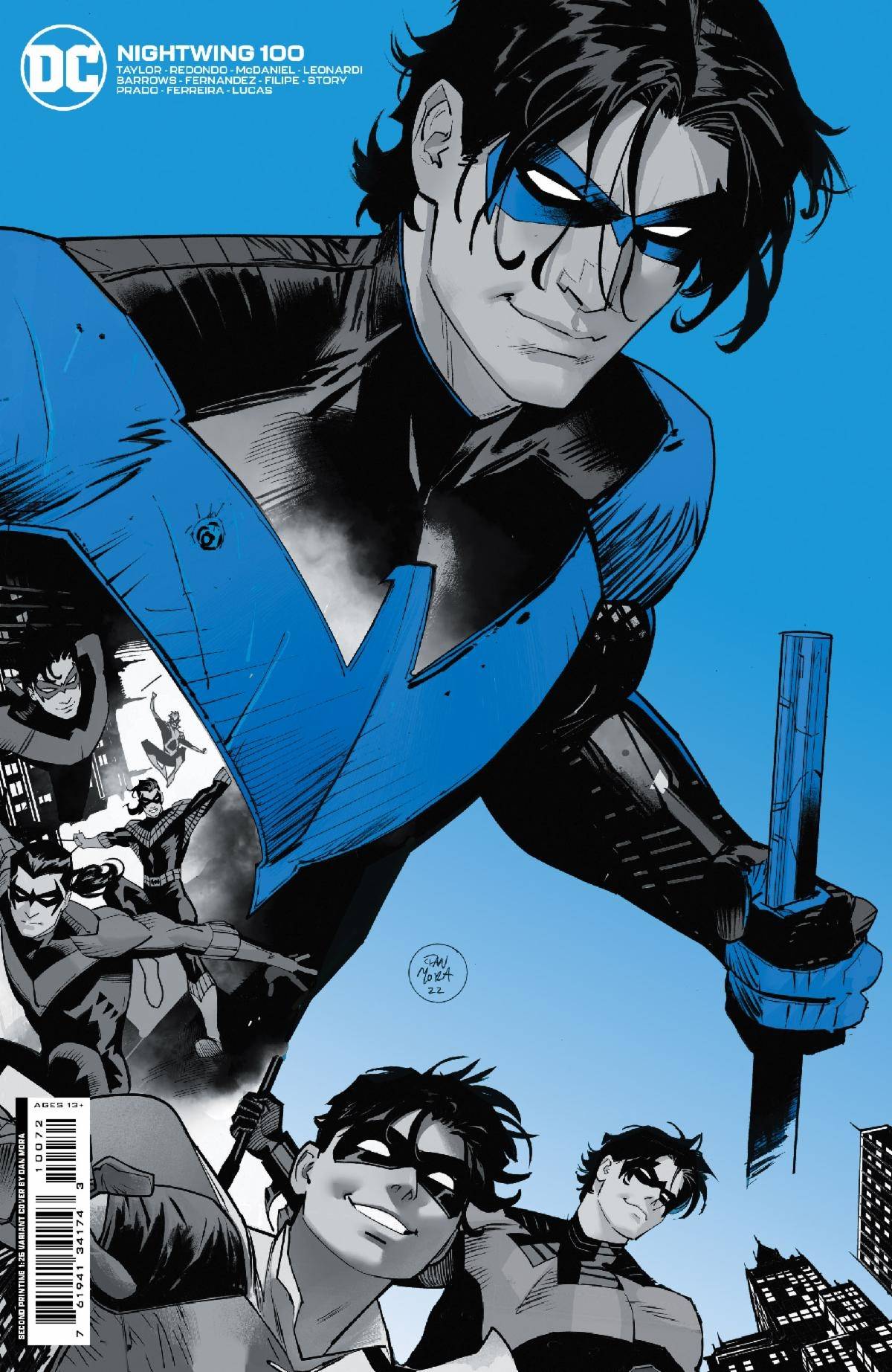 DEC229252 - NIGHTWING #100 2ND PTG 1:25 INCV DAN MORA CS VAR - Previews World