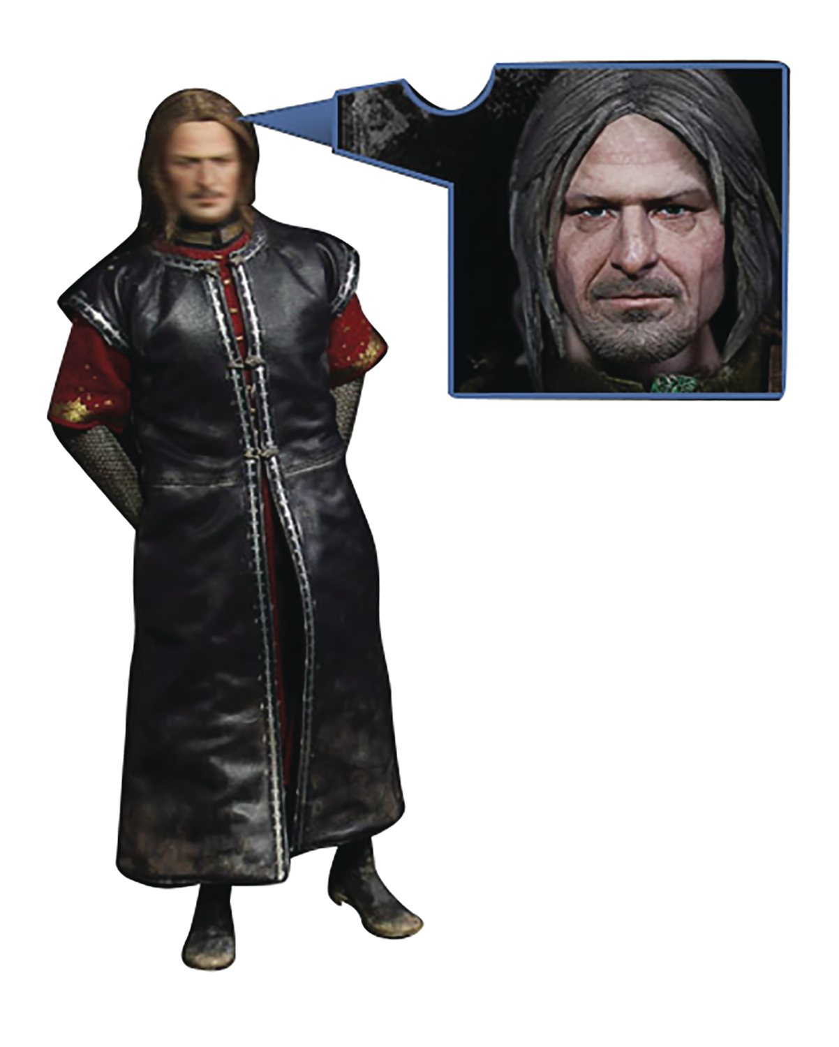 Jun178485 Lord Of The Rings Boromir 1 6 Af W Sculpted Hair